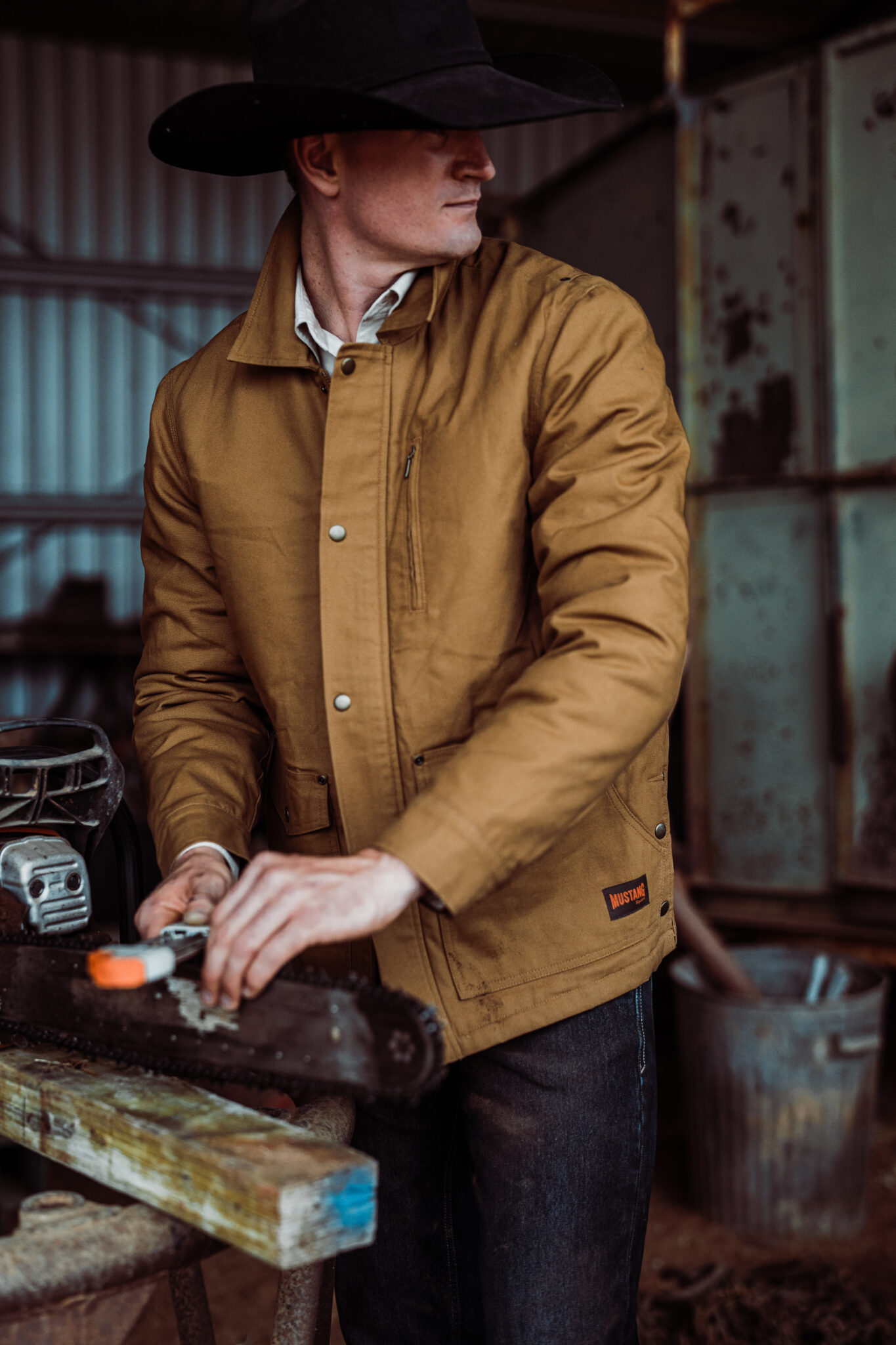 Mustang Signature Men's Outback Canvas Jacket - Uniform Solutions